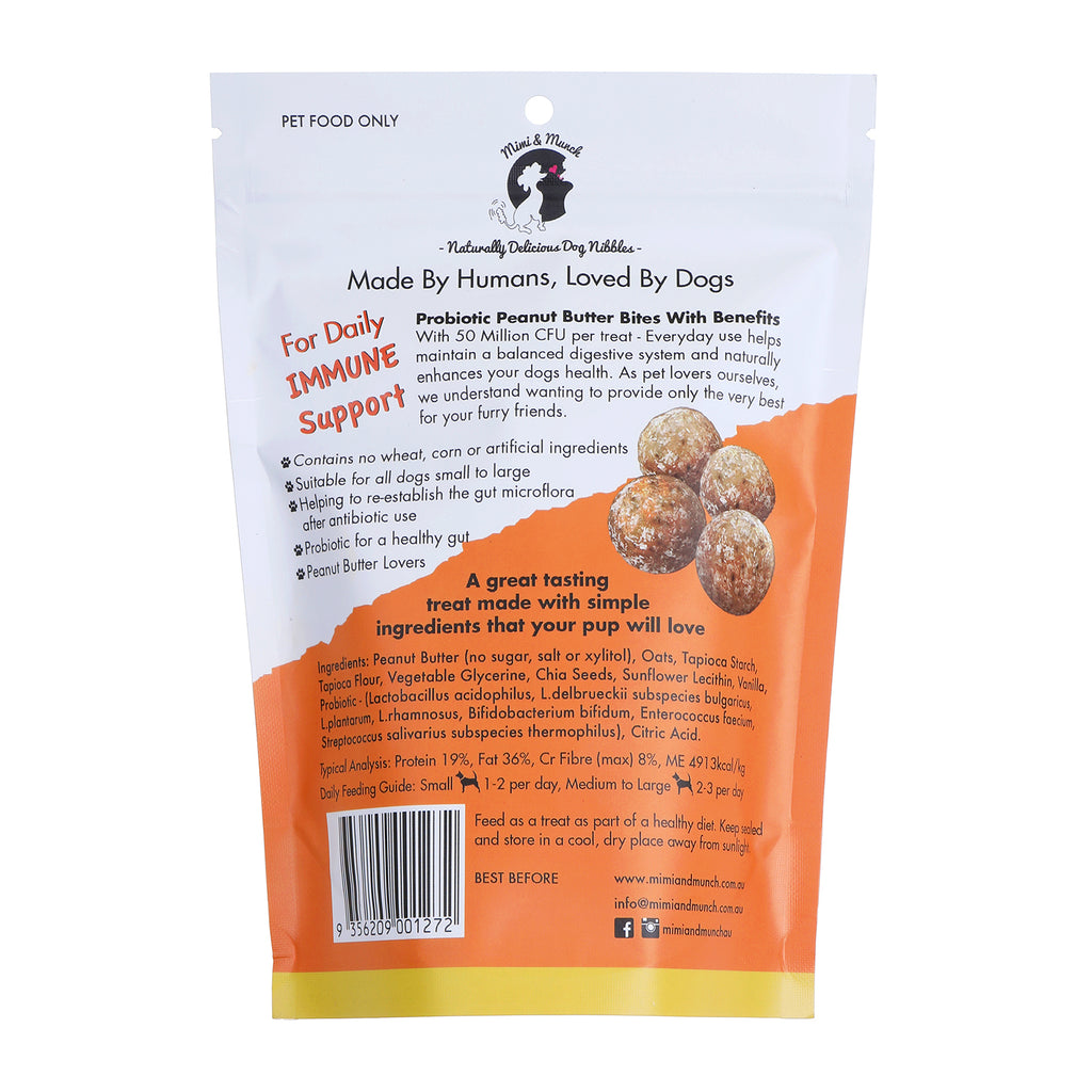 Mimi & Munch | Probiotic Peanut Butter Bites Bundle | Natural Dog ...